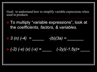 2.4 multiplication of real numbers 2 | PPT