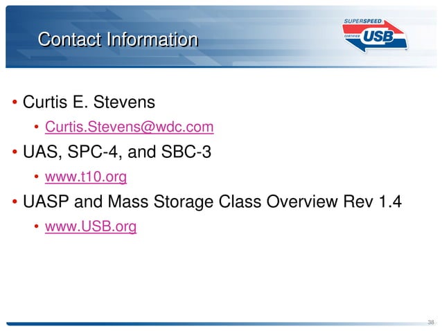 USB Attached SCSI Protocol (UASP) Explanation | PDF
