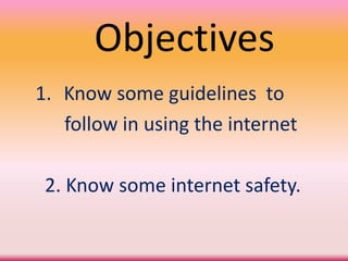 #2 4th gr1 ppt internet etiquette xxxxx | PPT