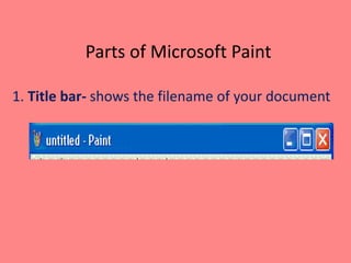 #2 4th ppt gr.1 microsoft paint aa | PPT