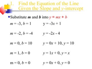2.4 writing equations of lines | PPT