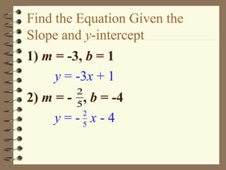2.4 writing linear equations | PPT