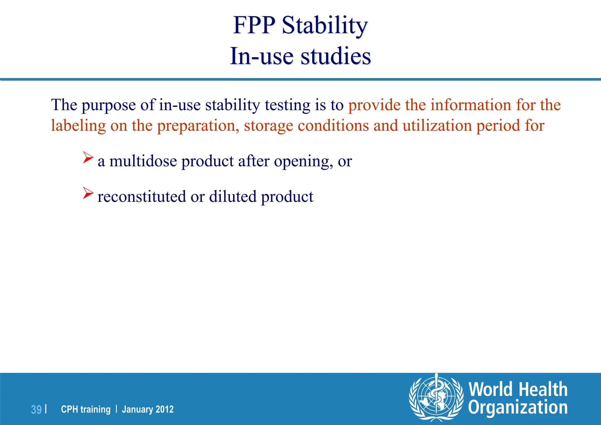 Stability testing of pharmaceutical finished products | PPT