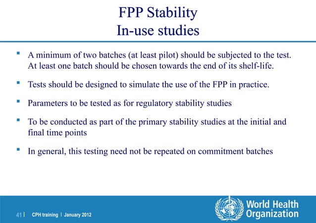 Stability testing of pharmaceutical finished products | PPT
