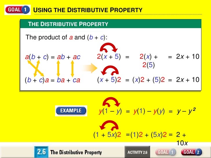 2.5 apply the distributive property day 1