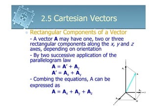 6161103 2.5 cartesian vectors | PDF