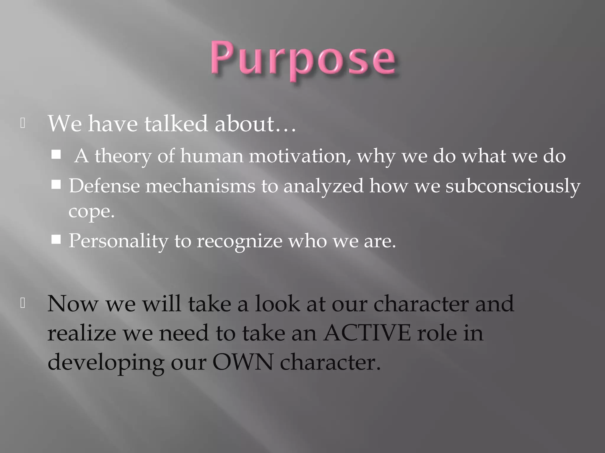 2 5 character development | PPT | Family and Relationships
