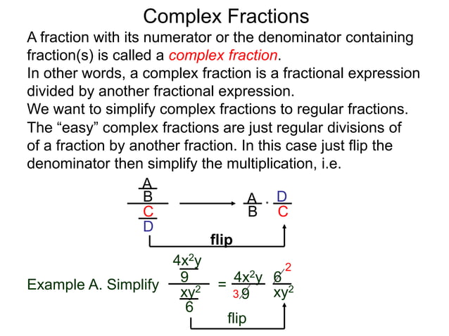2 6 complex fractions | PPT