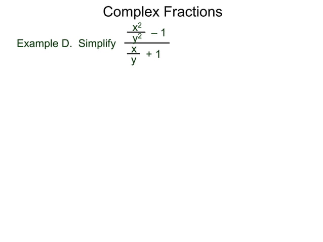 2 6 complex fractions | PPT