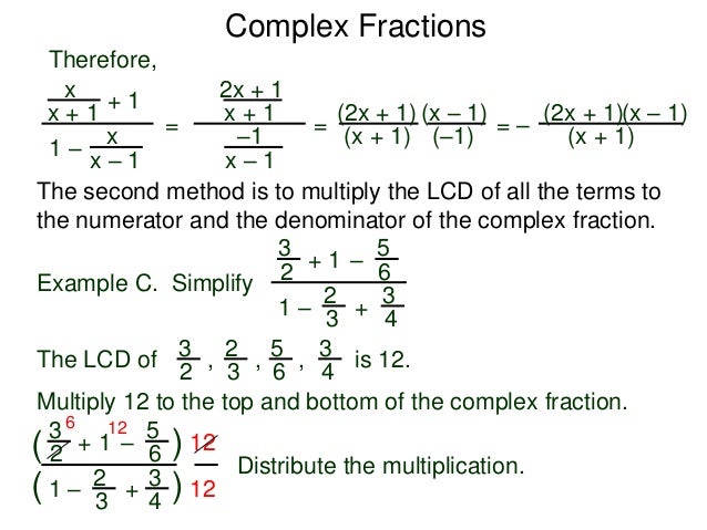 2 6 complex fractions