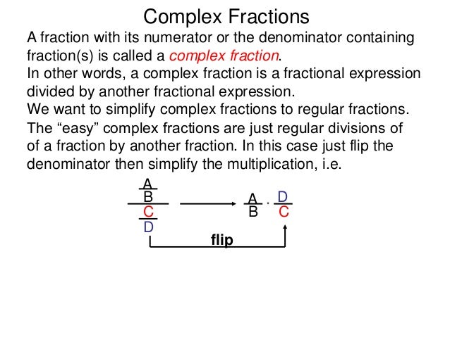 2 6 complex fractions