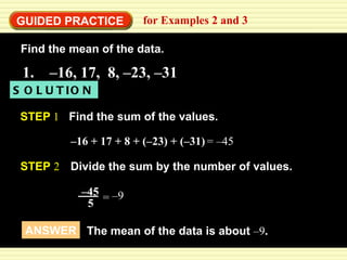 2.5 dividing integers ws day 1 | PPT