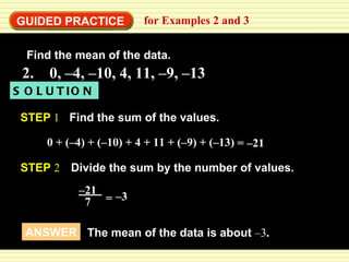 2.5 dividing integers ws day 1 | PPT