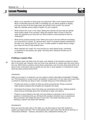 2.5 lesson planning | PDF