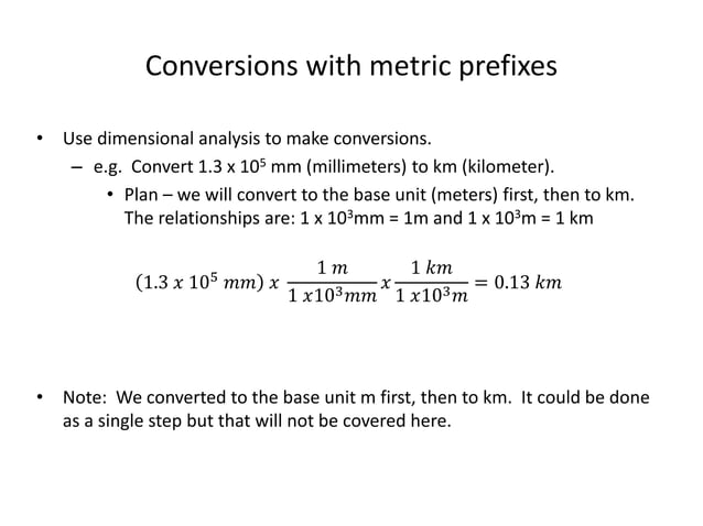 2 5 metric prefix conversions | PPTX | Physics | Science