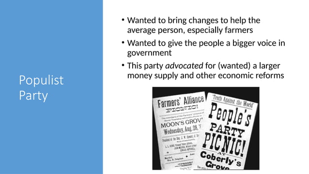 Populism Guided Notes - US History (FL). | PPT