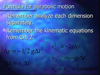 2-6 Projectile Motion | PPT
