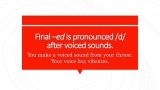 2 5 regular verbs -ed endings | PPT