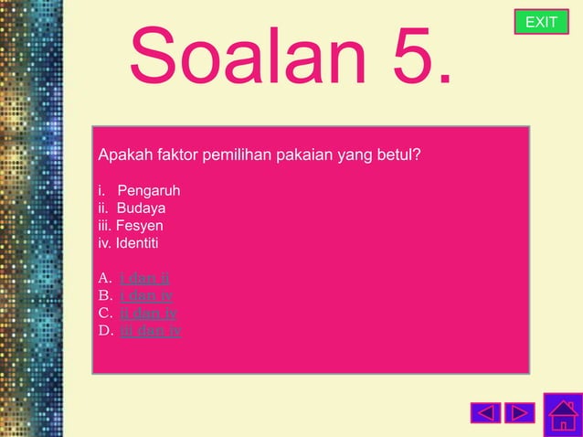2.5 soalan pakaian | PPTX