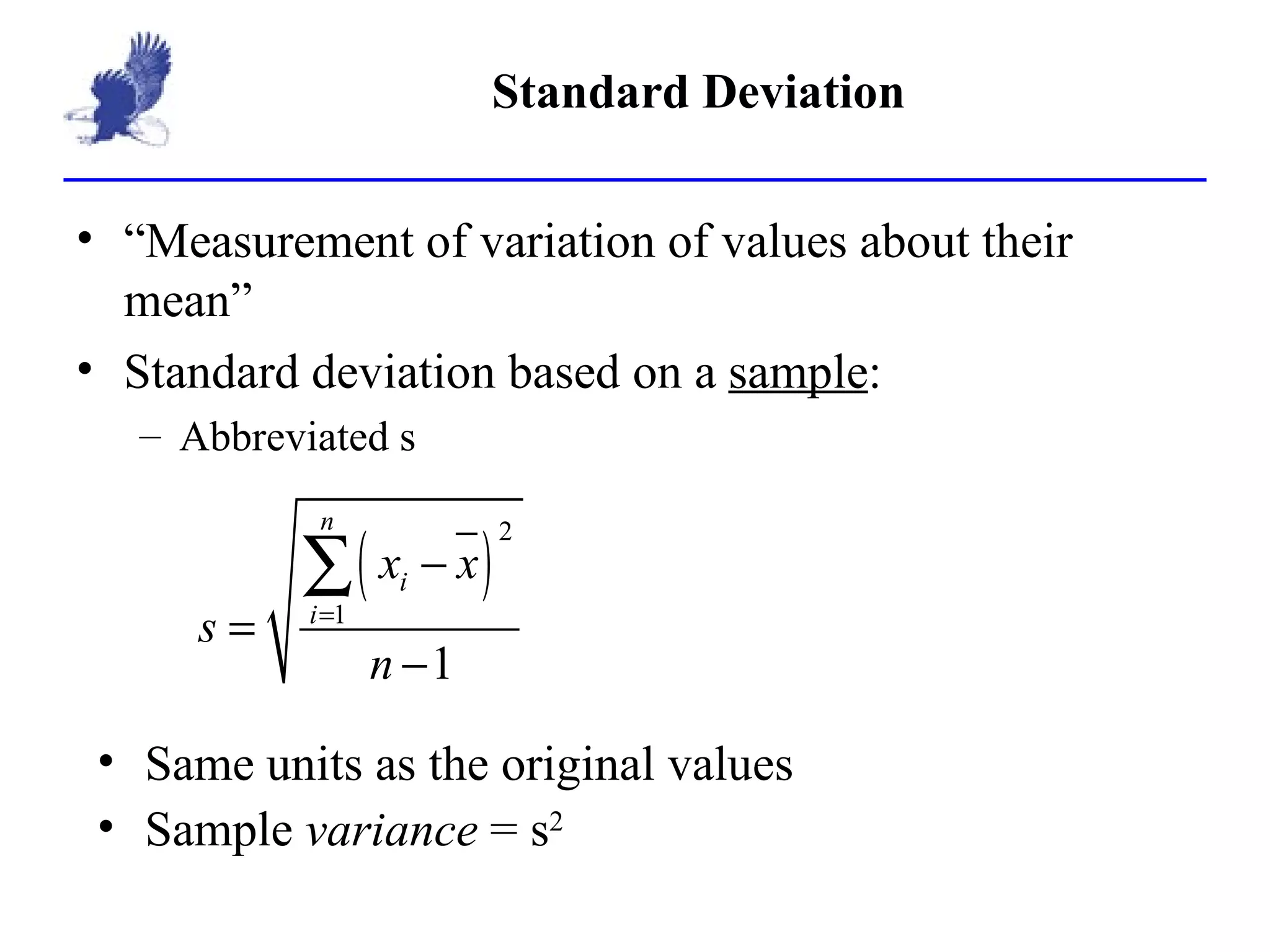 2 5 standard deviation | PPT