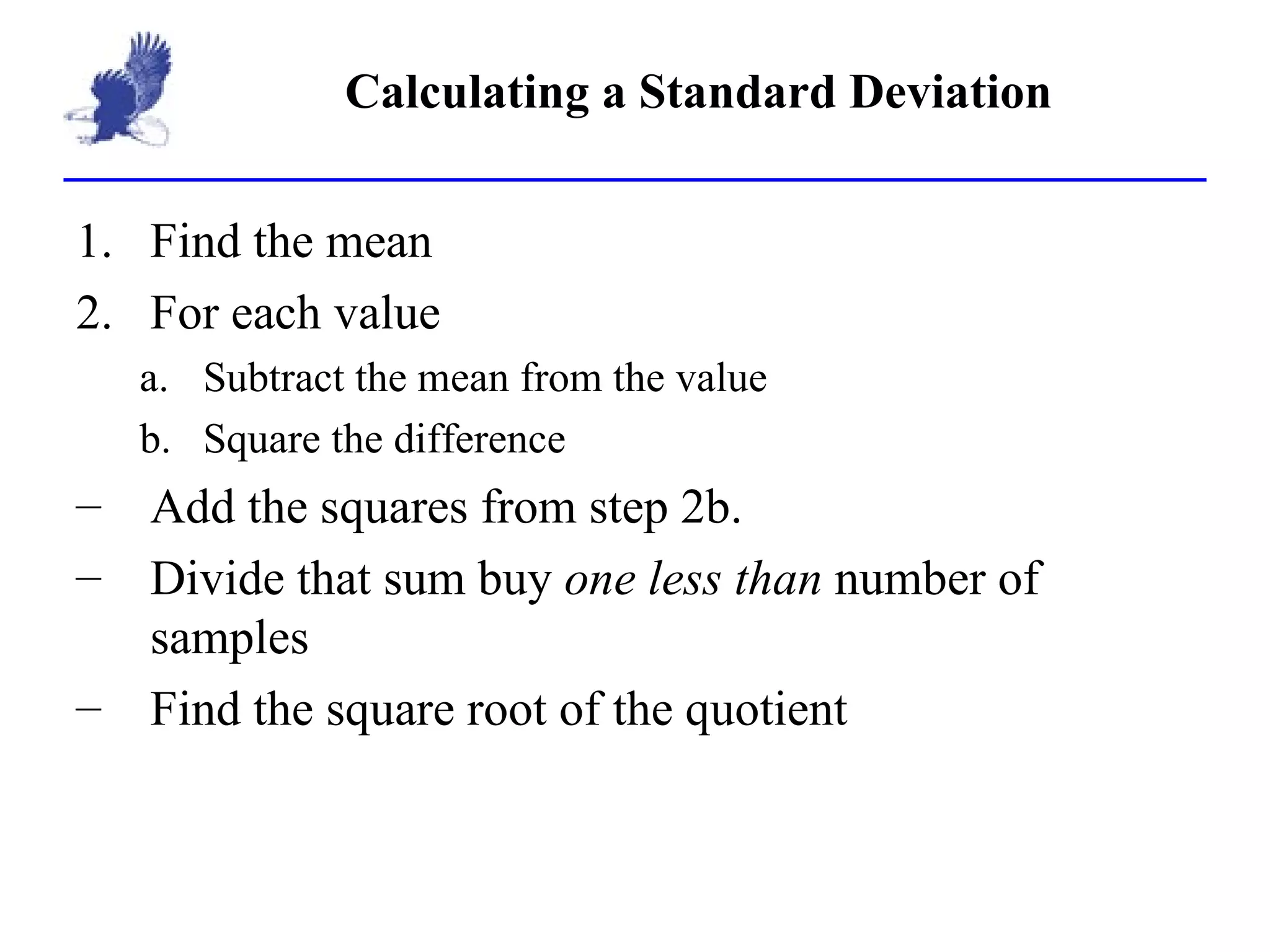 2 5 standard deviation | PPT