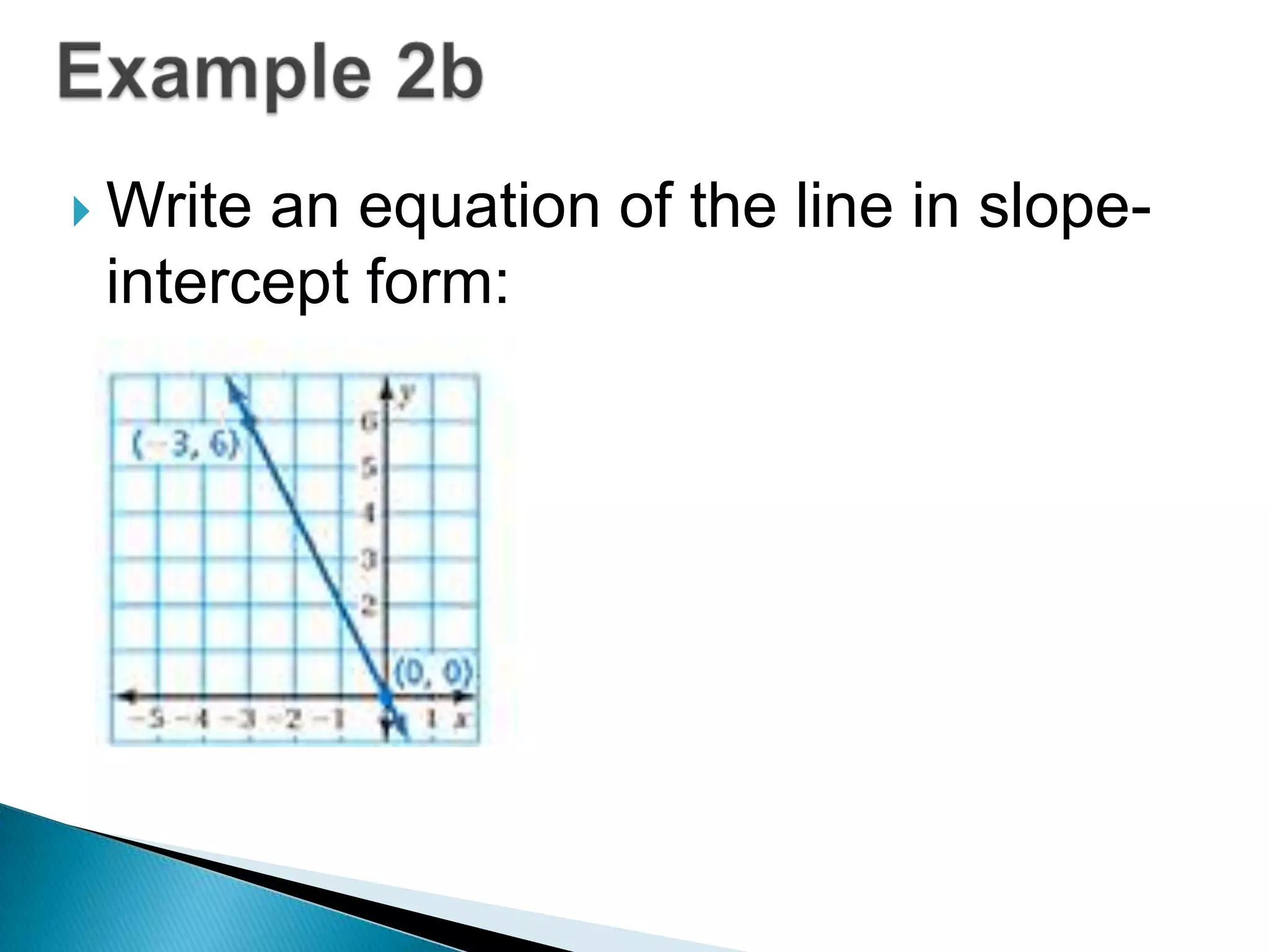 2 5 writing eqns in slope-intercept form | PPTX
