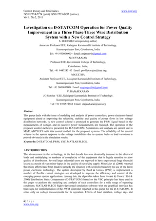 2.[6 13]investigation on d-statcom operation for power quality improvement in a three phase ...