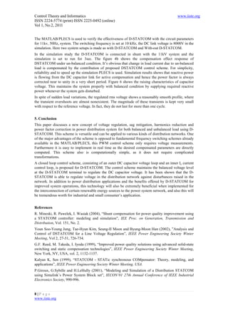 2.[6 13]investigation on d-statcom operation for power quality improvement in a three phase ...
