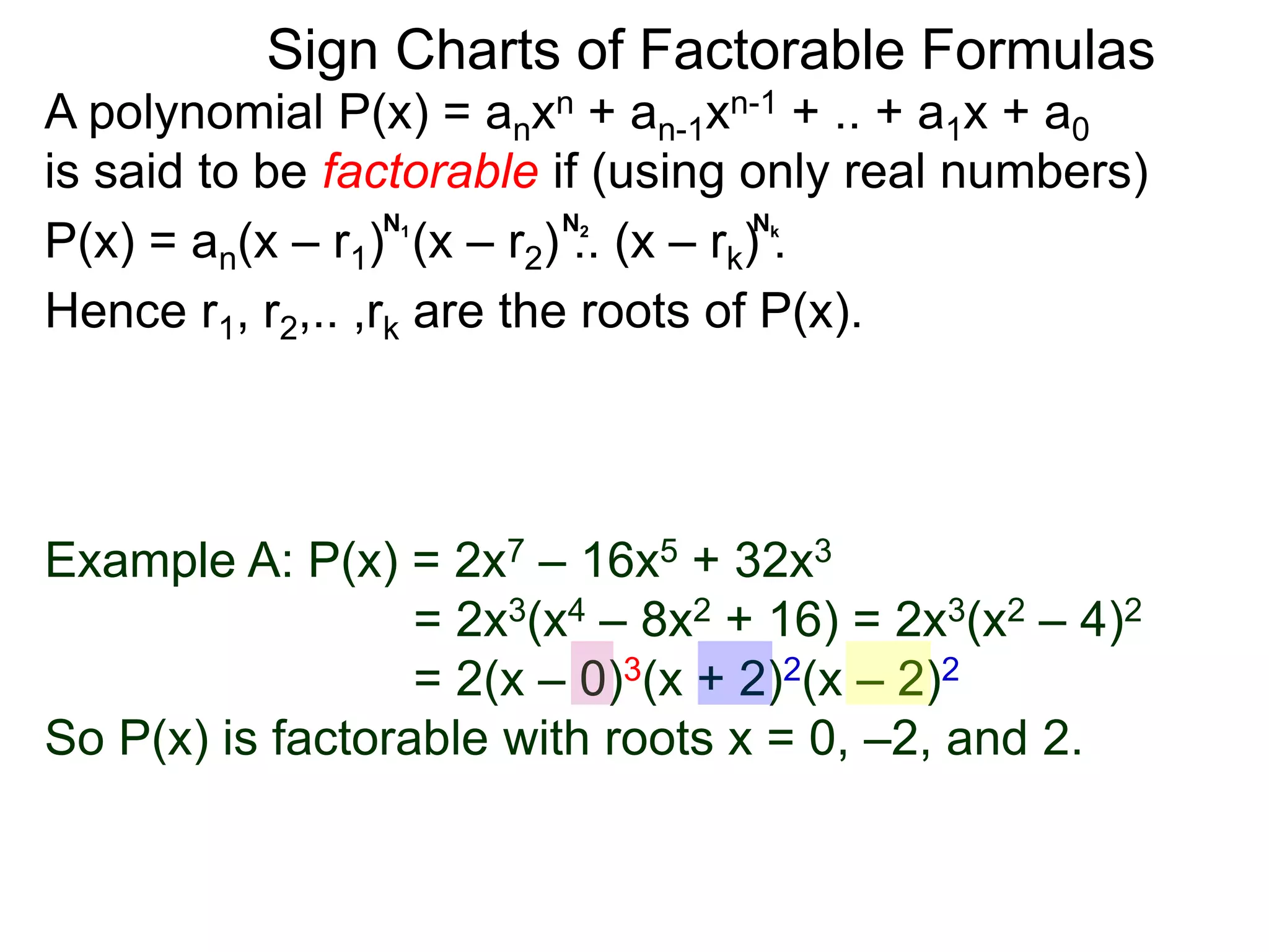 2.9 graphs of factorable polynomials | PPTX