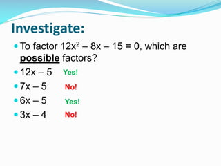 2 6 solving polynomial equations by factoring | PPT