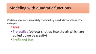 2.6 solving quadratic inequalities (pre-lesson) | PPTX