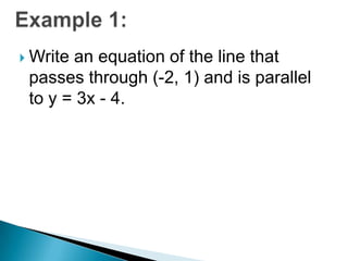 2 6 writing equations in point-slope form | PPTX | Geology | Science