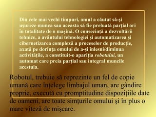 CONTRIBUTIA STANDARDELOR IN PROIECTAREA SI CONSTRUCTIA ROBOTILOR ...