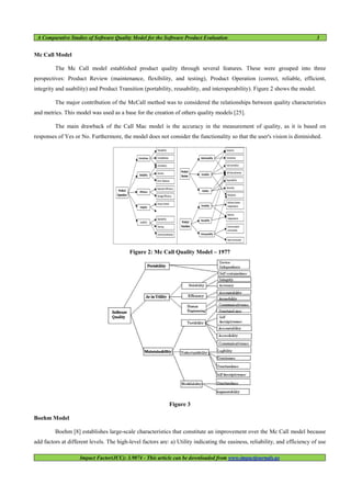 A comparative studies of software quality model for the software product evaluation | PDF