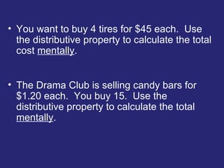 2.7 distributive property day 1 | PPT | Homework and Study | Education