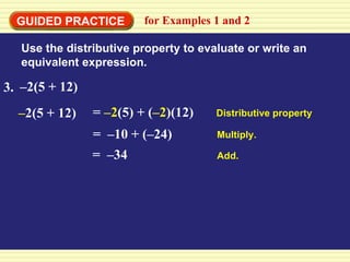 2.7 distributive property day 3 | PPT | Free Download