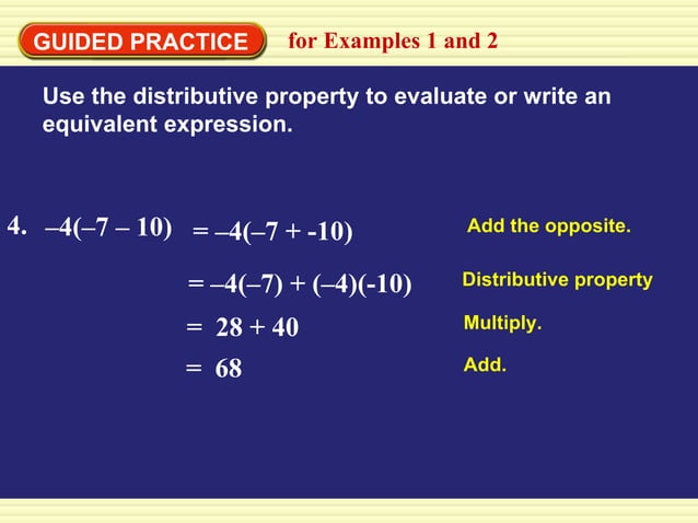 2.7 distributive property day 3 | PPT