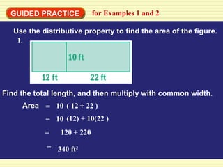 2.7 distributive property day 3 | PPT