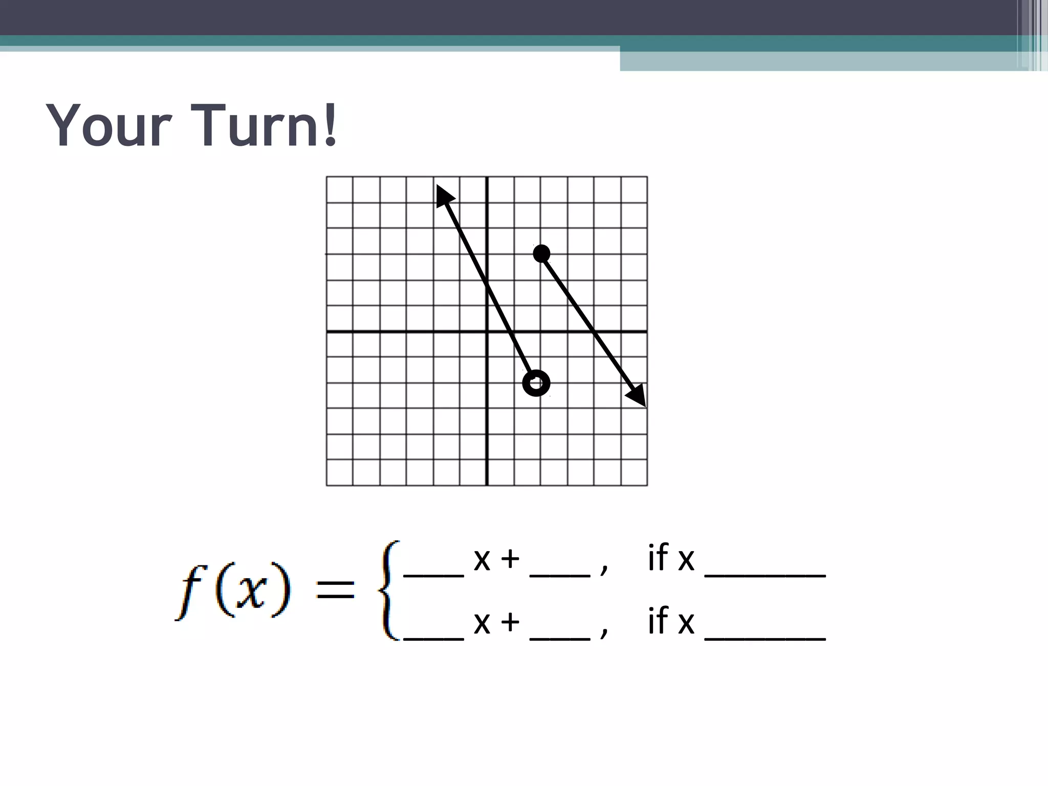 2.7 Piecewise Functions | PPT