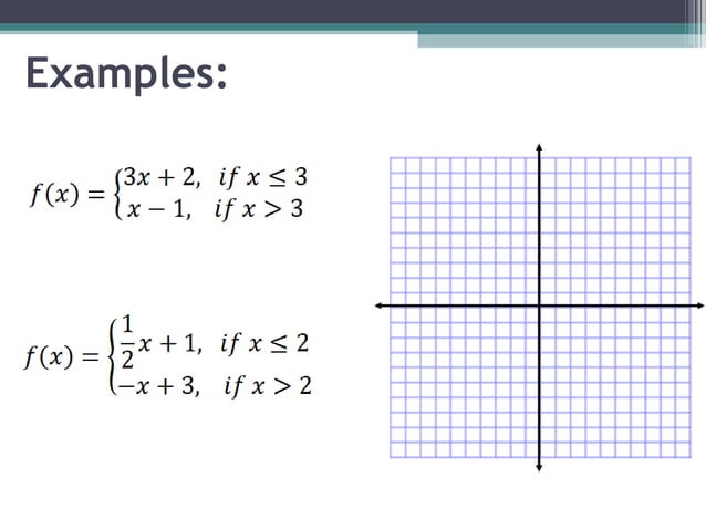 2.7 Piecewise Functions | PPT
