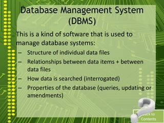 2.7 Use of ICT in Data Management | PPT