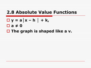 2.8 absolute value functions | PPT