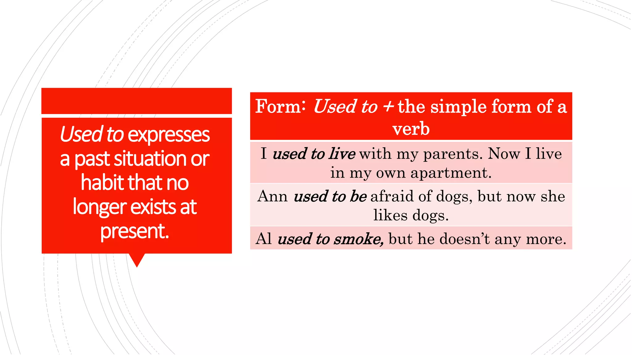 2 8 past habit with used to | PPT