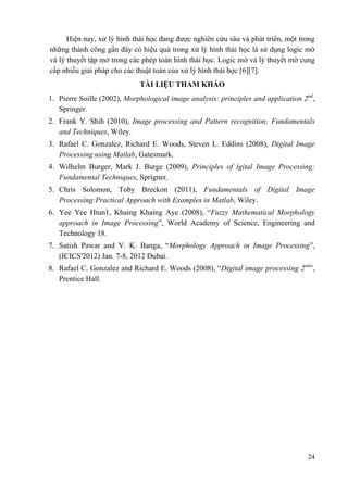 xử lý hình thái học và ứng dụng | PDF