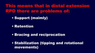 2- a. Basic principles for designing the removable partial denture ...