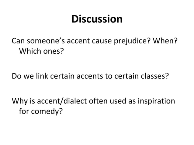 Accent and dialect | PPT