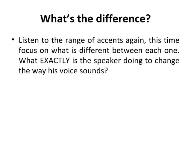 Accent and dialect | PPT