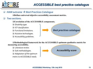 ACCESSIBLE Harmonized Methodology | PPT