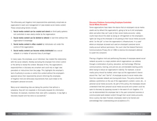 Social Media and Litigation are Outlining eDiscovery Issues | PDF