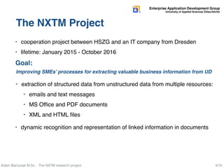 Adam Bartusiak and Jörg Lässig | Semantic Processing for the Conversion of Unstructured ...